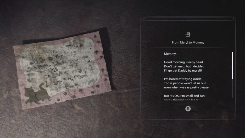 RE9: All Letters from 1998 Locations - TheGamesWatch
